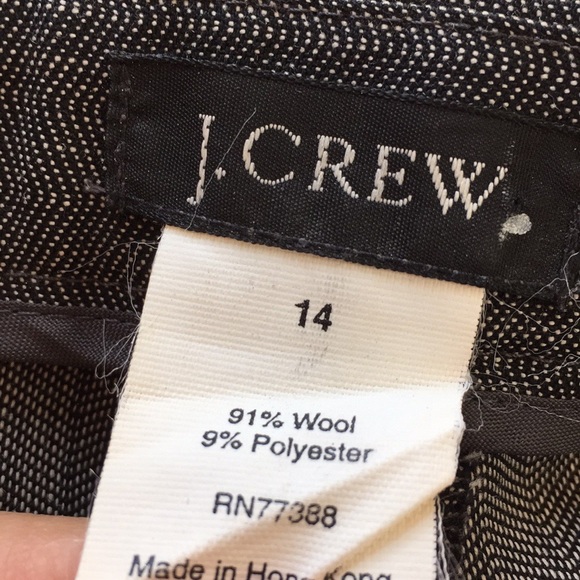 J. Crew | Pants & Jumpsuits | Jcrew Tailored Charcoal Pant Whidden Side ...